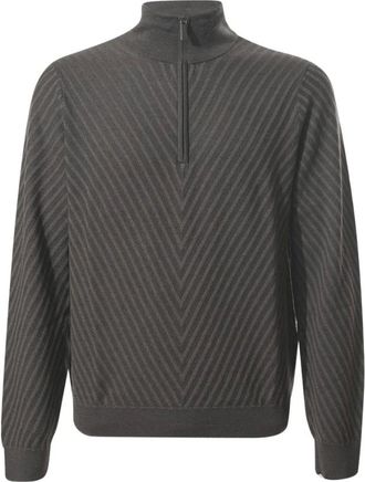 Emporio Armani Pull Col Rond Signature Capsule - Homme - Pulls - Brun - Taille: S