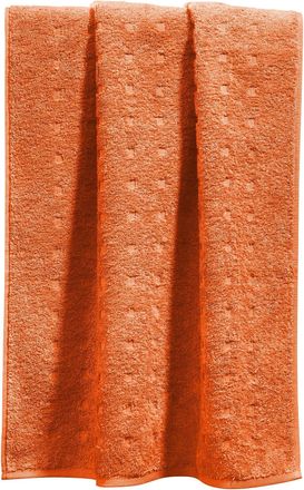 Möve Handtuch Quadretti Walk-Frottier orange Größe 50x100 cm