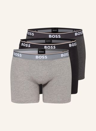HUGO BOSS 3er-Pack Boxershorts Power grau