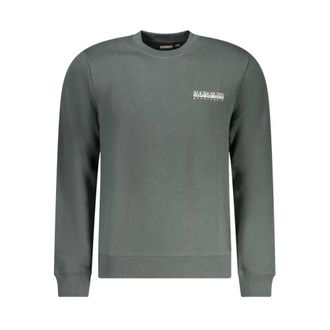 Napapijri Gr&uuml;ner Crew Neck Logo Sweatshirt - - Sweatshirts & Hoodies - Herren - Gr&uuml;n - S