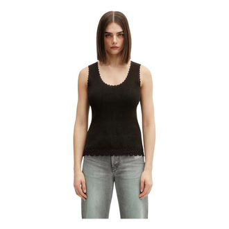 Wales Bonner Alice Top - - Tops - Damen - Schwarzk - XS