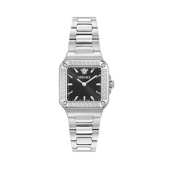 Versace Greca Edge Silber Damen Armbanduhr VE5G00126