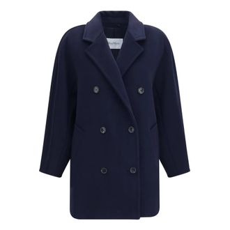 Max Mara Rebus Zweireihiger Blazer - - Coats - Damen - Blau - S