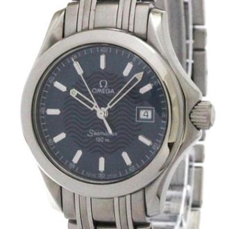 Omega Pre-owned Vintage Uhr - - Pre-owned - Damen - Blau - ONE SIZE