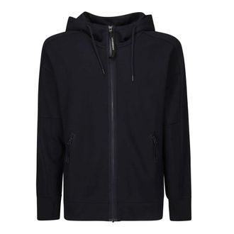 C.P. Company Lang&auml;rmeliger Baumwoll-Sweatshirt mit Rei&szlig;verschluss und Kapuze - - Sweatshirts & Hoodies - Herren - Blau - 2XL