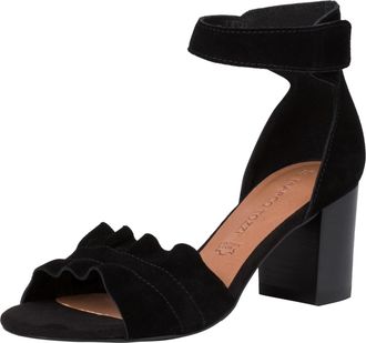 Marco Tozzi Damen Sandale mit Absatz, Blockabsatz, weiches FEEL ME Fu&szlig;bett, aus hochwertigem Leder, ideal f&uuml;r Business und Freizeit