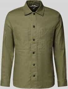 Matinique Slim Fit Hemdjacke aus Leinen-Baumwoll-Mix Modell PELTON