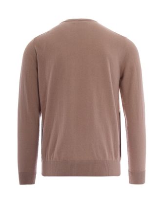 Ballantyne Mens Knit Jumper Rombi Dark Sand Sand-Rope-Fondant-Light Beige Cotton Jumpers Sand/rope/fondant/light Sweater