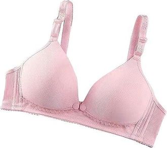 Generic Soutien-gorge dallaitement &agrave; rayures pour femme - Ouverture frontale - Confortable et offrant un bon maintien - 2026, rose, 68