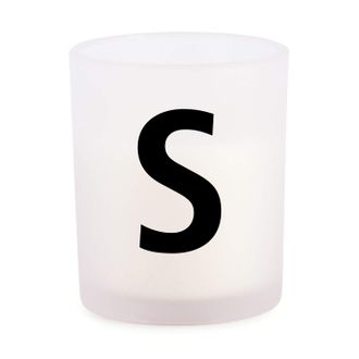 Pajoma Duftkerze Letters im Glas, mit Duft, H 8 cm, Kerze mit Buchstabe, Geschenkidee (S)