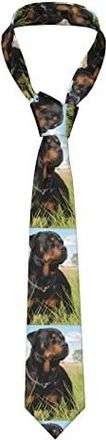 Generic Cravates Homme Chien Rottweiler Confortable Men Tie Classique Cravate DAffaires Pour Mariage F&ecirc;te Accessoires