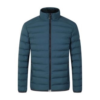 Blue Wave Herren Steppjacke Maximilian in Daunenoptik - Gesteppte Jacke mit Stehkragen in Steel Blue Gr&ouml;&szlig;e 5XL