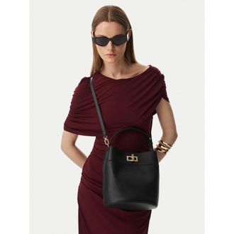 Furla Handtasche Furla Amelia M Bucket WB01953 HSF000 CN O6000 Schwarz