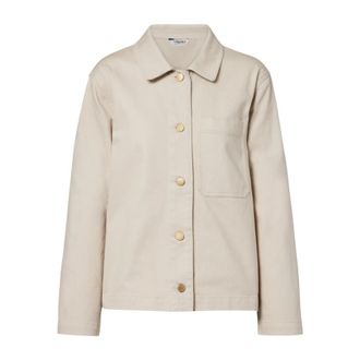 Max Mara Sobrecamisa Fascino aus Denim - - Jackets - Damen - Beige - M