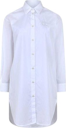 Diesel Lunar B Abito Hemdblusenkleid f&uuml;r Damen (Leuchtend Wei&szlig;)