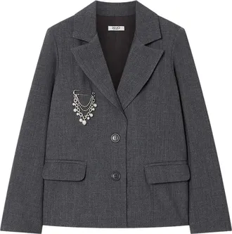 Liu Jo Femme, Vestes, Gris, Taille: 42 FR Blazers
