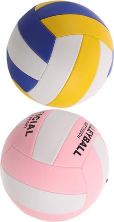 Supvox 2 Stück Volleyball Weich Indoor Trainingsball Standardgröße mit Glatter Oberfläche für Ballkontrolle und Angenehmen Griff Geeignet für Hallenspiele un