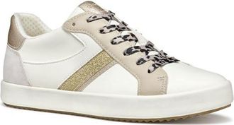 Geox Femme D BLOMIEE C Basket, Optic White/Beige, 35 EU