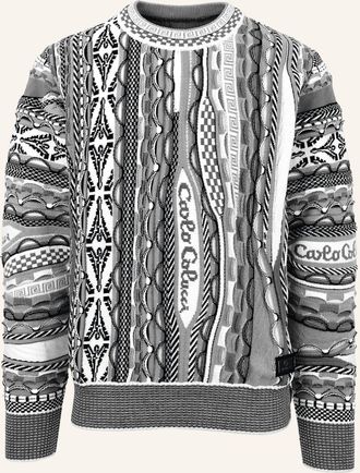 Carlo Colucci Carlo Colucci Strickpullover - 3d Knit Fuscaldo schwarz