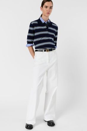 Gerard Darel Jean droit et large - AELINA - Blanc