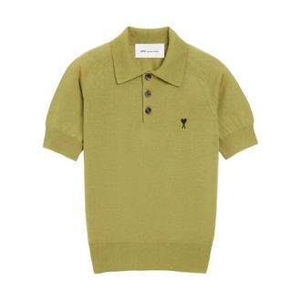Ami Femme, Tops, Vert, Taille: 40 FR Polo Ami De Coeur