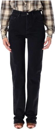 Saint Laurent 90er High-Rise Slim Jeans - - Jeans - Damen - Schwarzk - W27