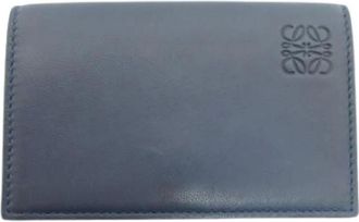 Loewe Porte-cartes de visite doccasion - Femme - Pre-owned - Bleu - Taille: ONE Size
