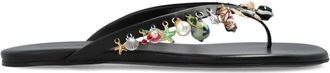 CHRISTOPHER ESBER Femme, Chaussures, Noir, Taille: 40 EU Memento Charm Flip Flop