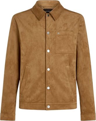 Karl Lagerfeld veste en daim artificiel - Marron