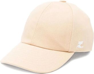 Courr&egrave;ges Femme, Accessoires, Beige, Taille: M Caps