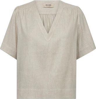 Mos Mosh MOS Mosh, Femme, Blouses et Chemises, Beige, Taille: 40 FR MMRikas Sobia Blouse
