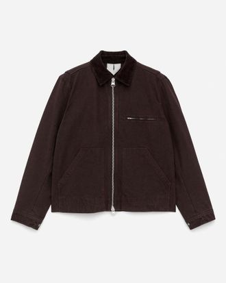 Arket Jacke Aus Baumwollcanvas -Braun