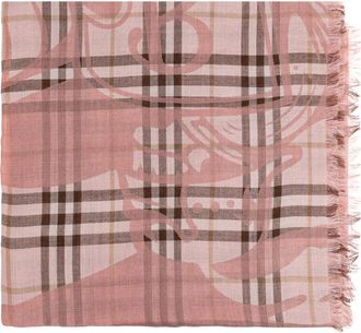 Burberry unisex, Accessoires, Rose, Taille: ONE Size &Eacute;charpe en laine