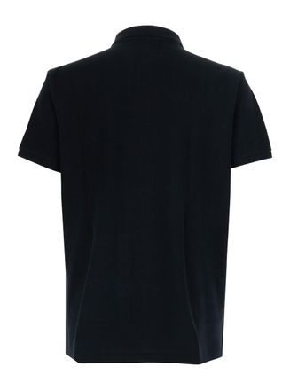 Polo Ralph Lauren Mens Polo Shirt Custom Fit Black Cotton T-Shirts And Polos