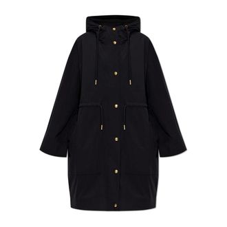 Moncler Jacke mit Kapuze - - Coats - Damen - Schwarzk - S