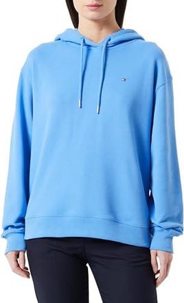 Tommy Hilfiger Sweat &agrave; Capuche Femme Flag on Chest avec Capuche, Bleu (Blue Spell), S