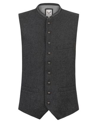 Stockerpoint Devito Herren Trachtenweste, Grau, 58
