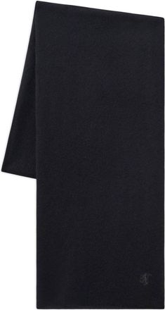 Pringle Of Scotland Kaschmirschal mit Logo-Stickerei - Schwarz