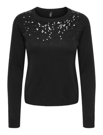 Only Onlstarry Ls Sequin O-Neck KNT