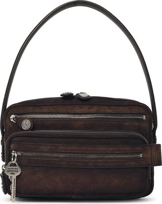 Acne Studios Sac en daim marron Camero Party Acne Studios