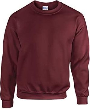 Gildan Sweat-shirt à col rond en polaire pour homme style G18000, 1 carnet Maroon et 1 bloc-notes Hl Achat, L