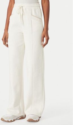 Guess Jogginghose W6YB31 K5319 Creme Wide Leg