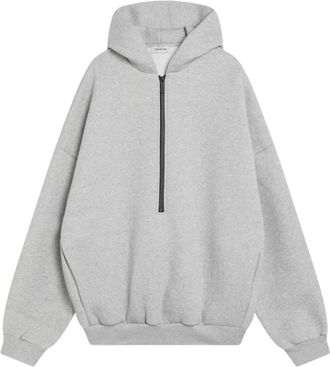 Fear of God Homme, Sweatshirts et sweats &agrave; capuche, Gris, Taille: S Athletics Half Zip Sweat &agrave; capuche