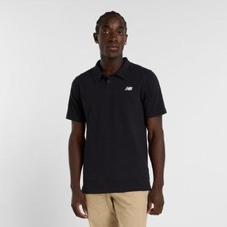 New Balance Herren Cotton Pique Polo in Schwarz/Wei&szlig;, Baumwolle, Gr&ouml;&szlig;e 2XL