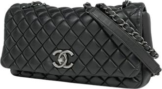 Chanel Sac bandouli&egrave;re vintage Pre-owned - Femme - Pre-owned - Noir - Taille: ONE Size