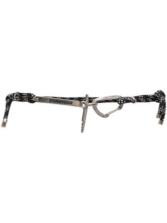 Dsquared2 ceinture &agrave; design de mousqueton - Noir