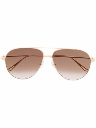 Cartier lunettes de soleil &agrave; monture pilote - Or