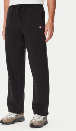 Tommy Jeans Jogginghose DM0DM23729 Schwarz Regular Fit