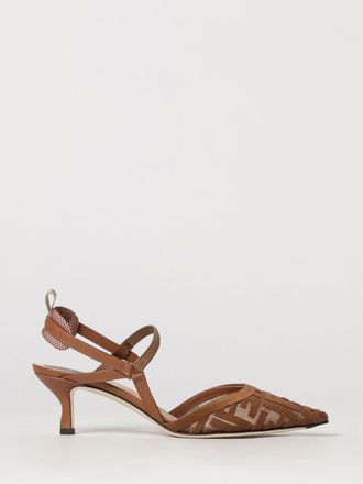 Fendi Escarpins slingback Colibr&igrave; Lite en maille &agrave; monogramme FF et talon moyen