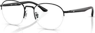 Ray-Ban Rb6487 Optics Schwarz Fassung Klar Glas Polarisiert 52-20